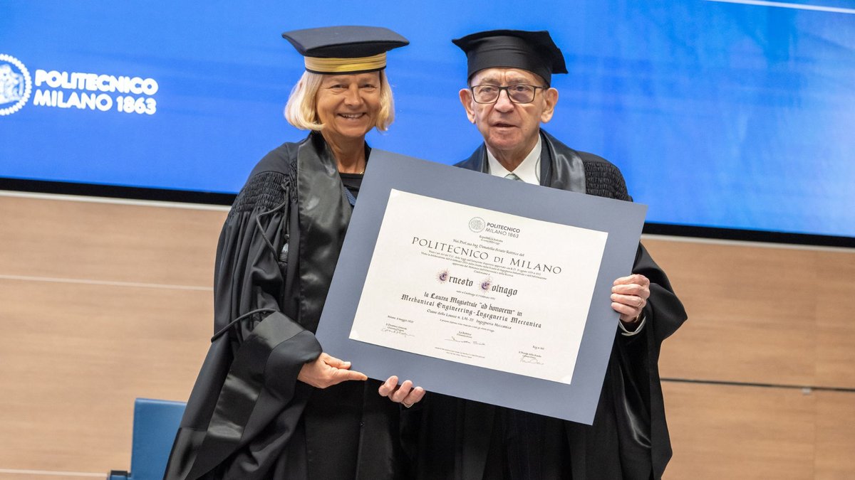 Honorary Master’s Degree upon Ernesto Colnago - polimi